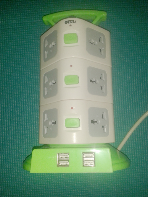Portable Multi-Socket Power Tower - Poxse Website Marketing Malaysia